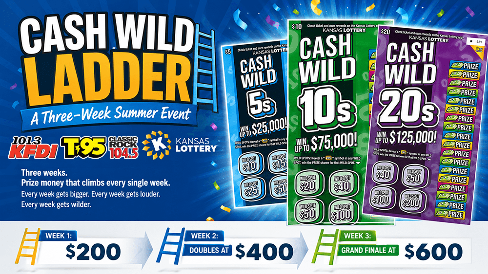 Kansas Lottery Cash Wild Ladder | 101.3 KFDI
