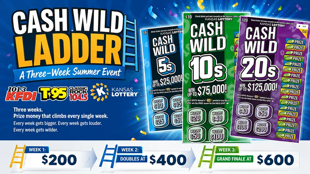 Kansas Lottery Cash Wild Ladder | 101.3 KFDI