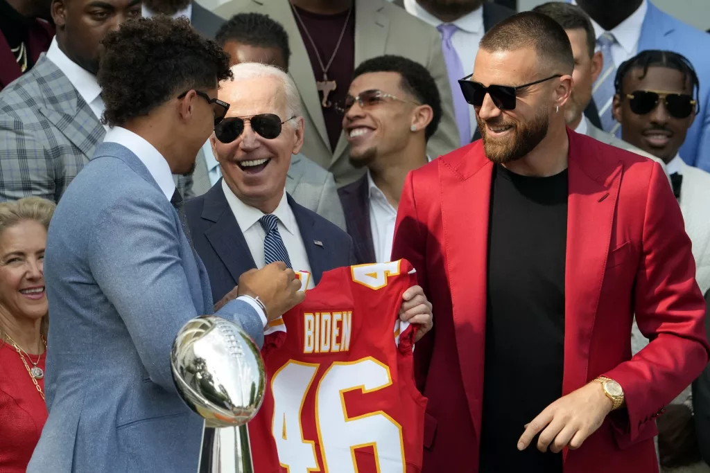 Biden is hosting the Kansas City Chiefs minus Taylor Swift to celebrate ...