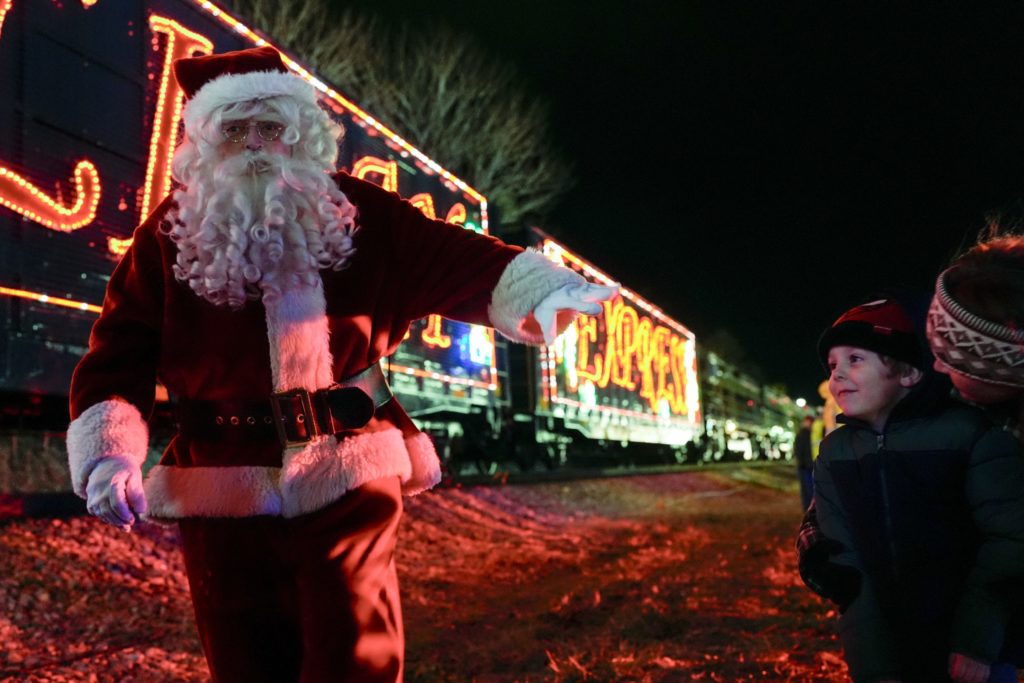 Santa's annual train visit delivers hope and magic to one corner of ...