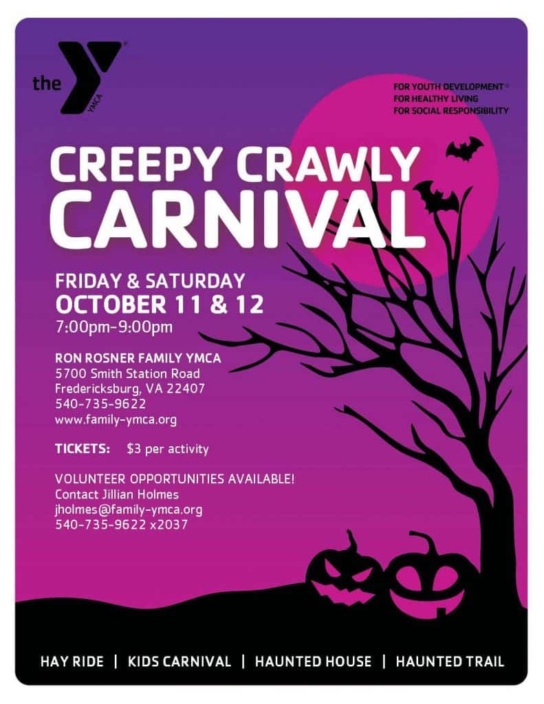 Ron Rosner Family YMCA- 16th Annual Creepy Crawly Carnival | B101.5 ...