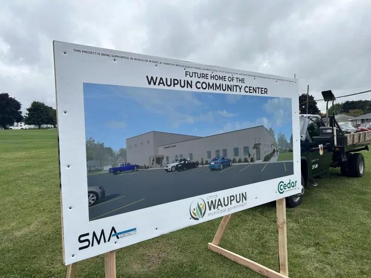 9-27-23 groundbreaking for new waupun community center | Radio Plus