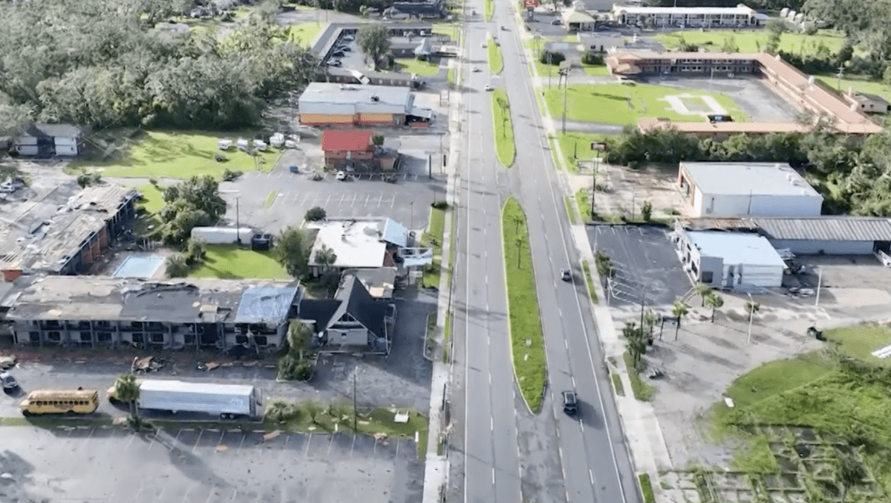 Drone video shows trail of destruction after Hurricane Idalia's Florida ...
