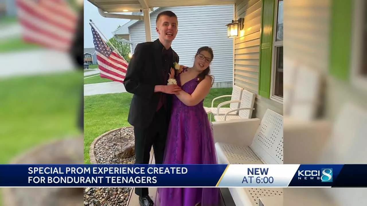 Iowa high school students with special needs celebrate prom night with ...