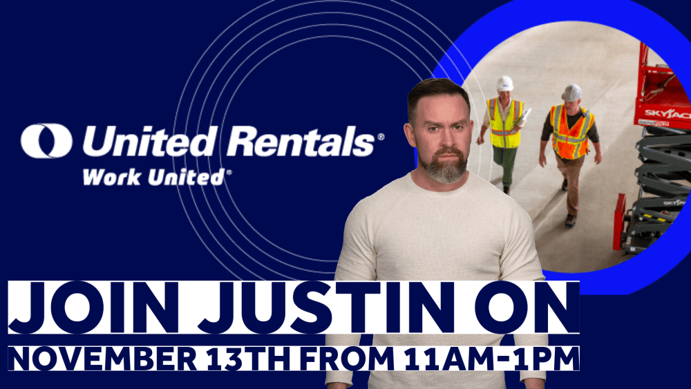 United Rentals Fall Used Equipment Sale with Justin Schlegel | 98 Rock ...