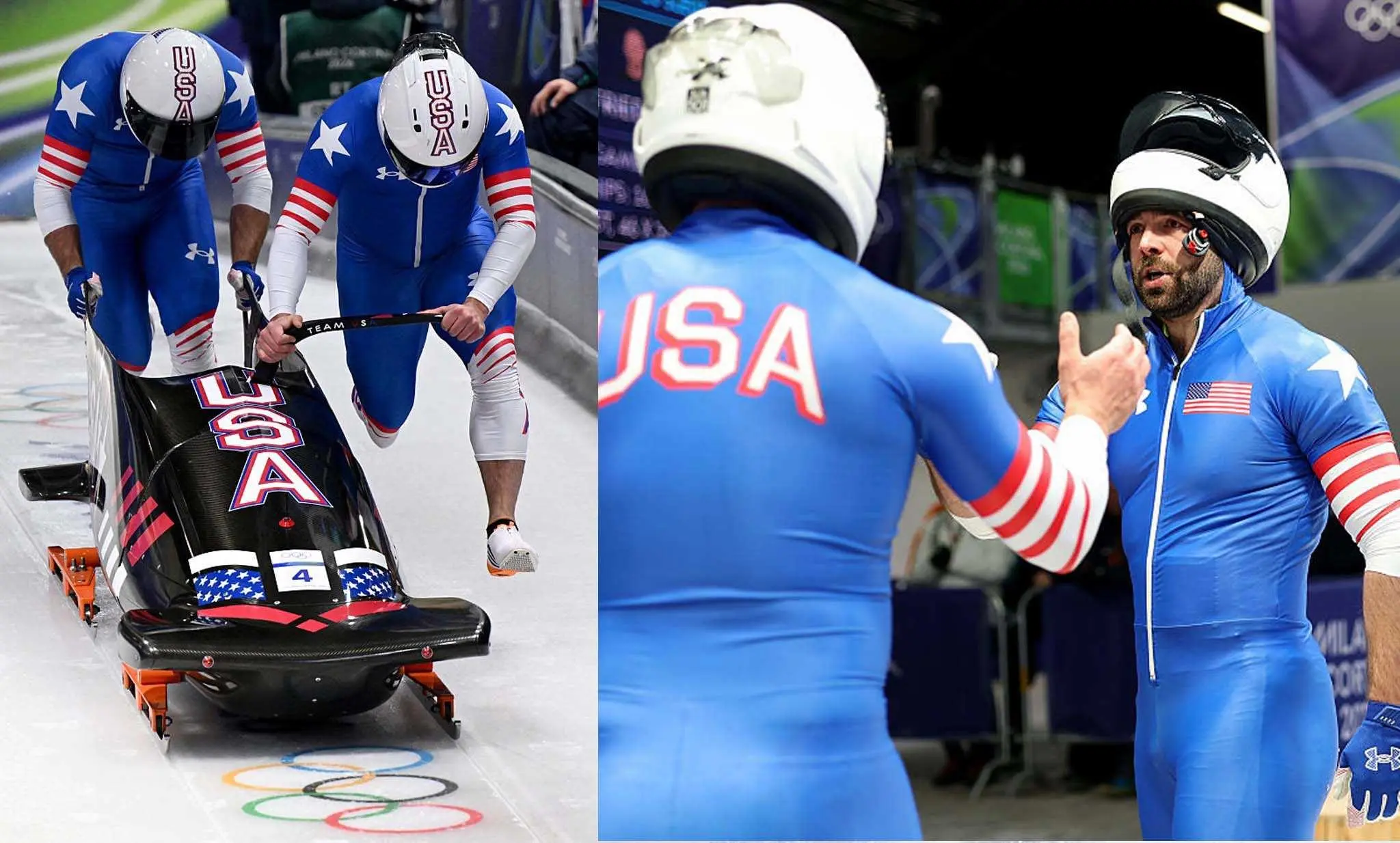 Watch: U.S. duo in Olympic medal contention after Run 2 of two-man ...
