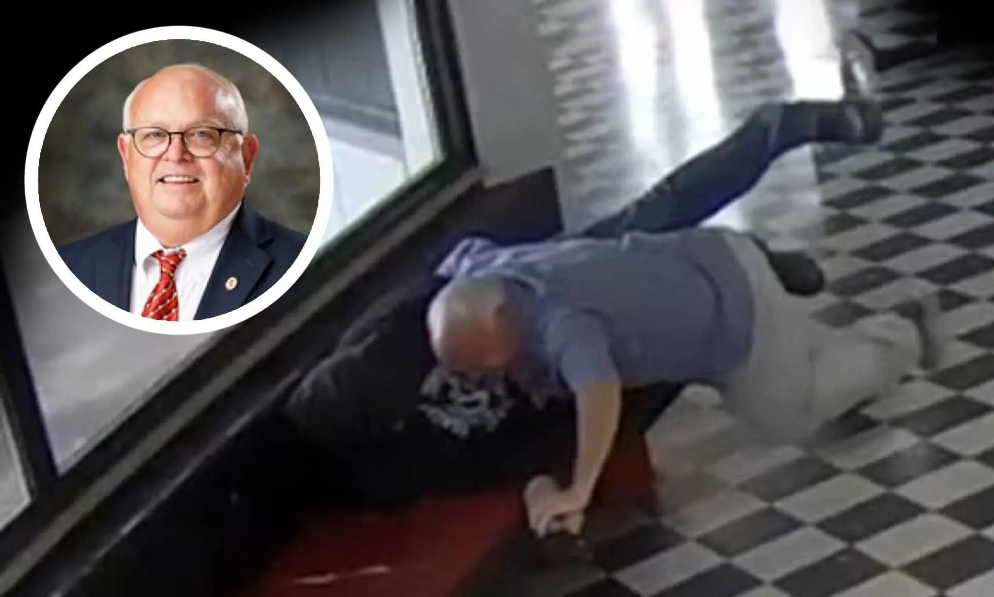 'He's a hero': Video shows principal tackling armed former student | 98 ...