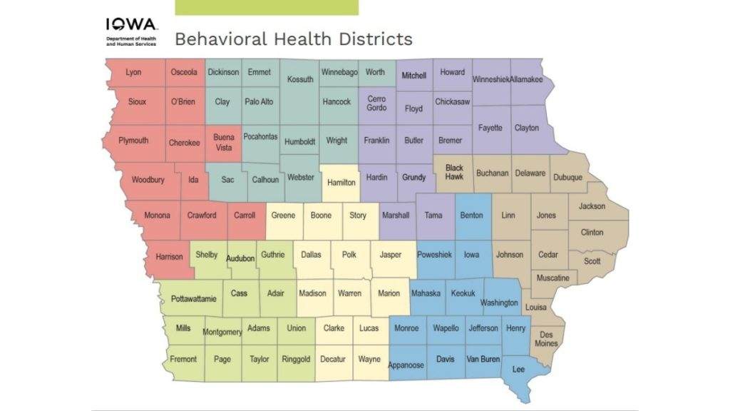 Iowa HHS Releases New Behaviorial Health District Map | Carroll ...