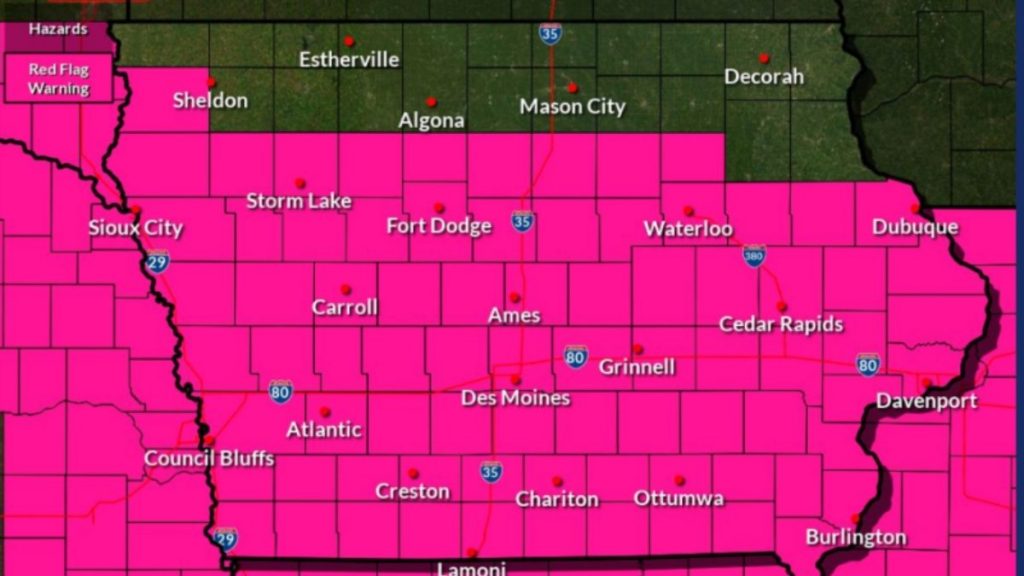 Red Flag Warnings Issued For Most Of Iowa Monday | Carroll Broadcasting ...