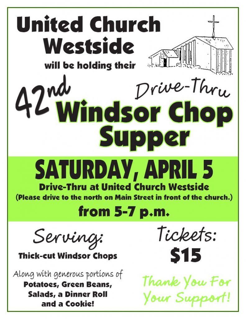United Church Windsor Chop Supper – Carroll Broadcasting Company
