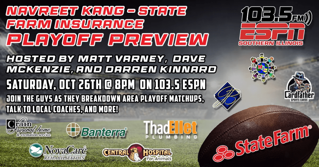 State Farm Agent Navreet Kang Playoff Preview Show 2024 – 101.5 WCIL-FM ...