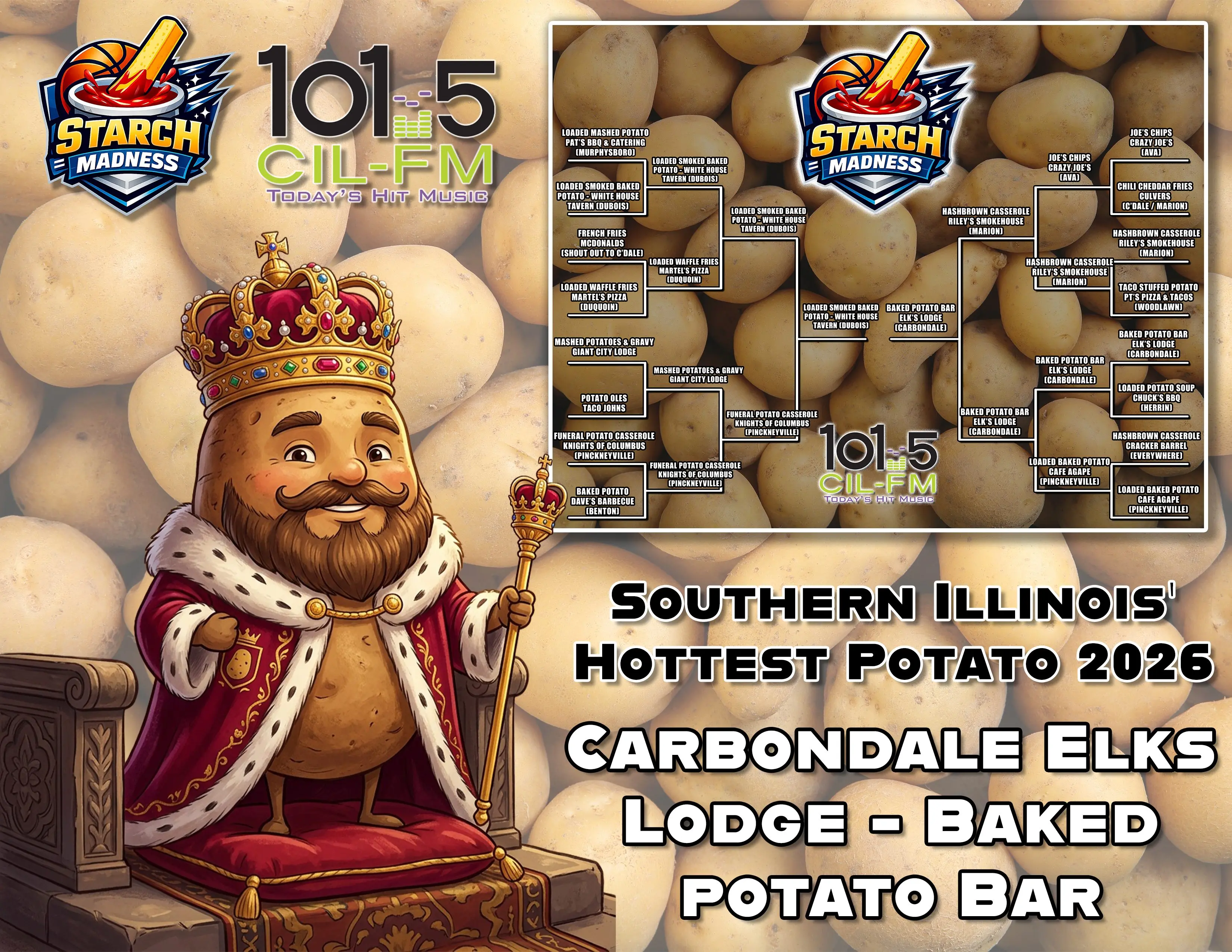 Starch Madness 2026 | 101.5 WCIL-FM | Today's Hit Music