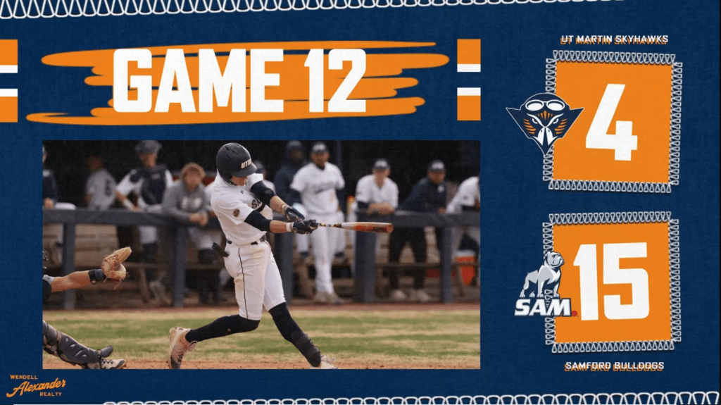 UT Martin Baseball Drops Home Opener To Samford | Sports731 Network