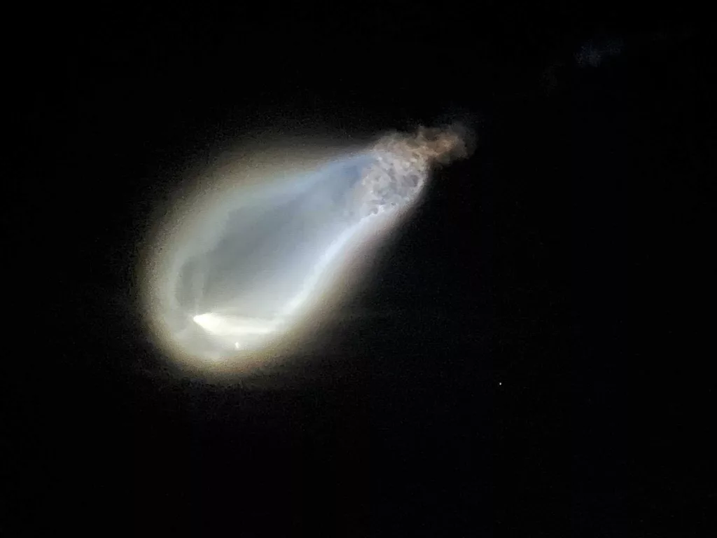 SpaceX launch produces incredible 'space jellyfish' | WBAL Baltimore News