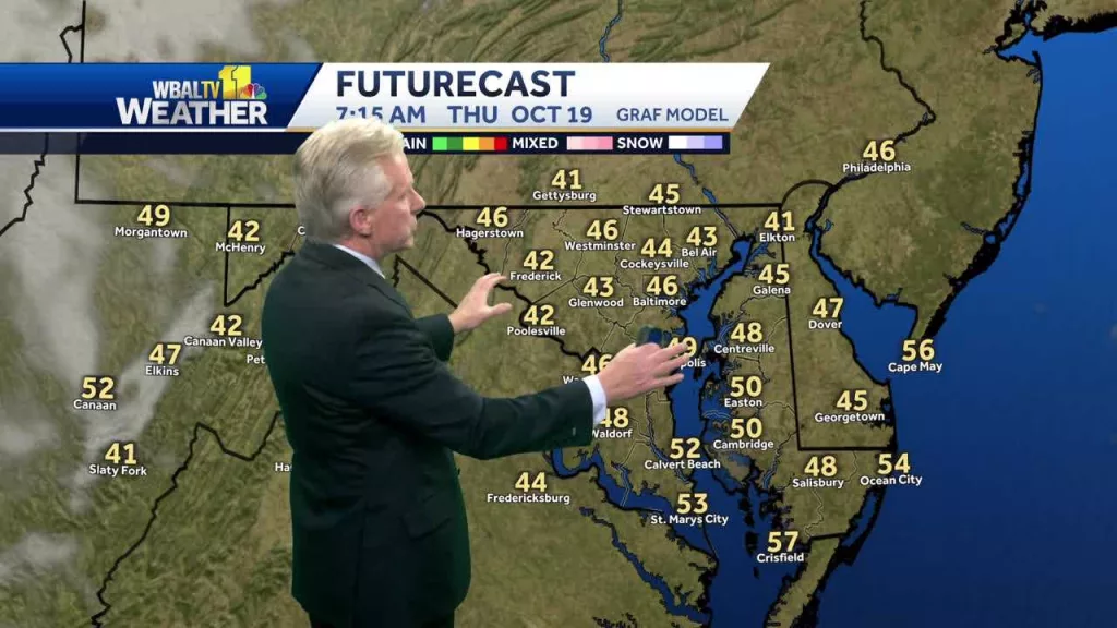 Pleasant, fall-like end to the week before rain moves in | WBAL ...