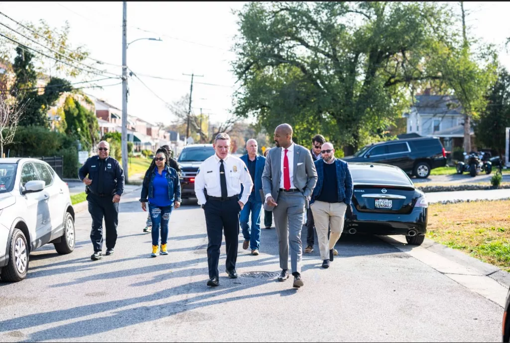 Police Commissioner Worley and BPD participate in community walk | WBAL ...