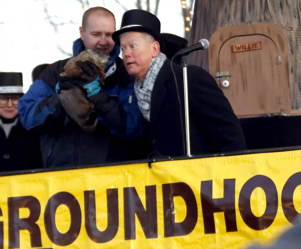 Punxsutawney Phil predicts an early spring at Groundhog Day festivities ...
