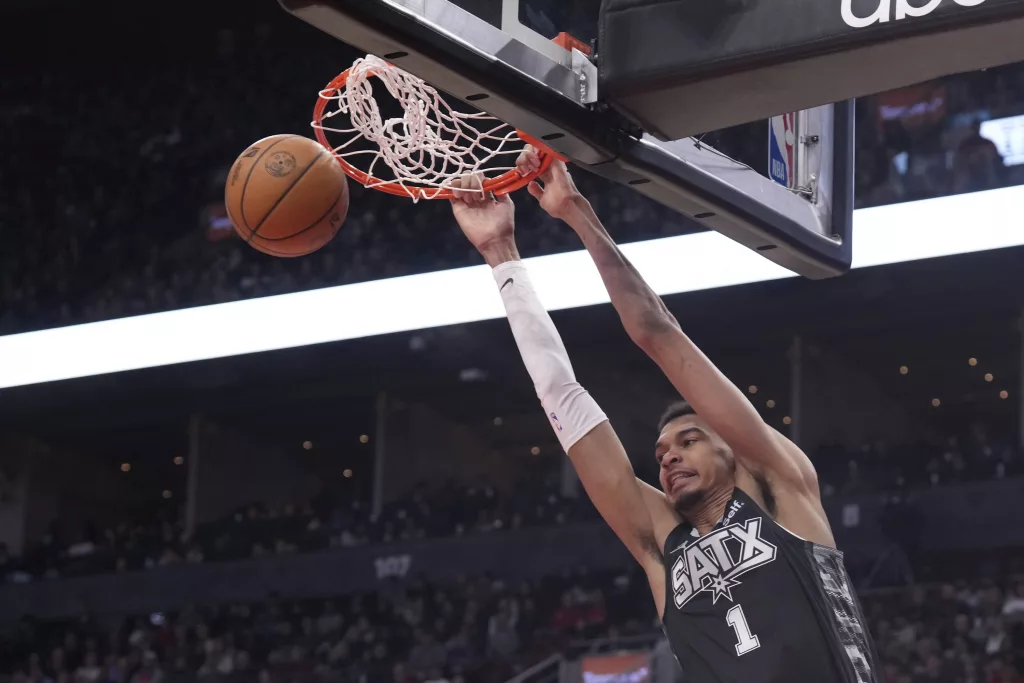 Victor Wembanyama has a triple-double with blocked shots for the Spurs ...