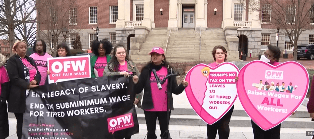 Tipped workers push﻿ to get $20 minimum wage in Maryland for all | WBAL ...