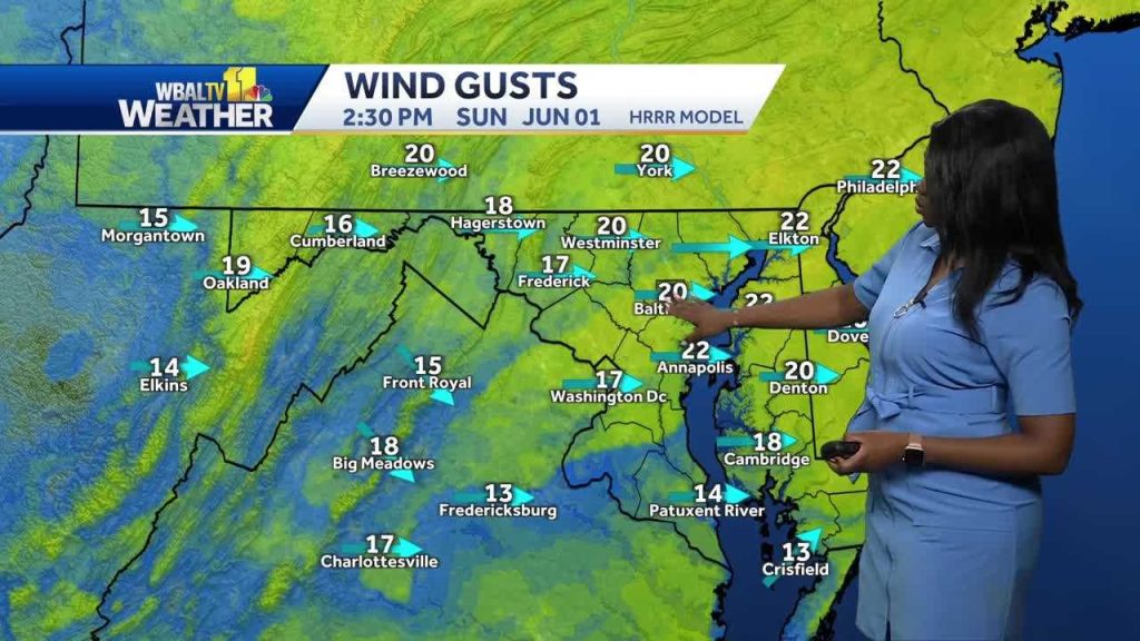 Weather: Sunny and windy Sunday across Maryland | WBAL Baltimore News