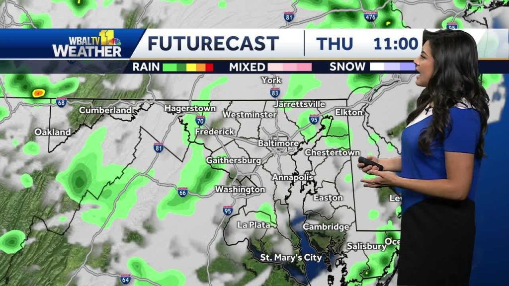 Partly to mostly sunny Wednesday, Impact weather Thursday in Maryland ...