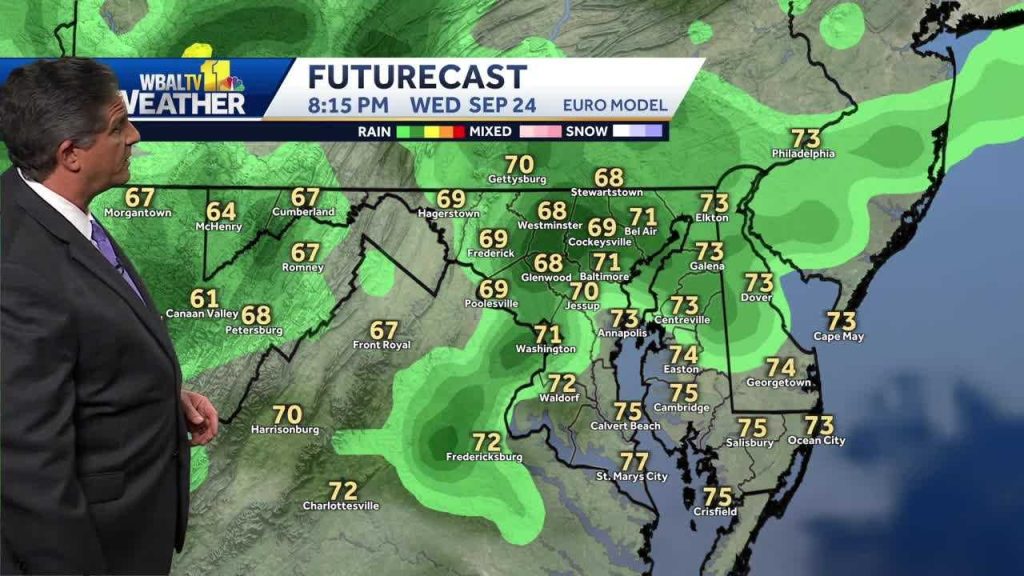 Weather Forecast: Rain Wednesday night, but not a washout in Maryland ...