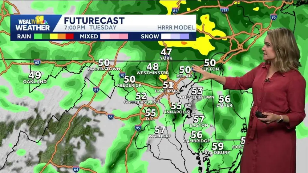 Weather: Impact Weather: Isolated showers turns to steady rain ahead of ...