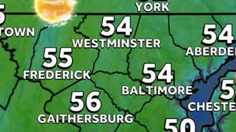 Weather: Little cooler Thursday but still above normal in Baltimore ...