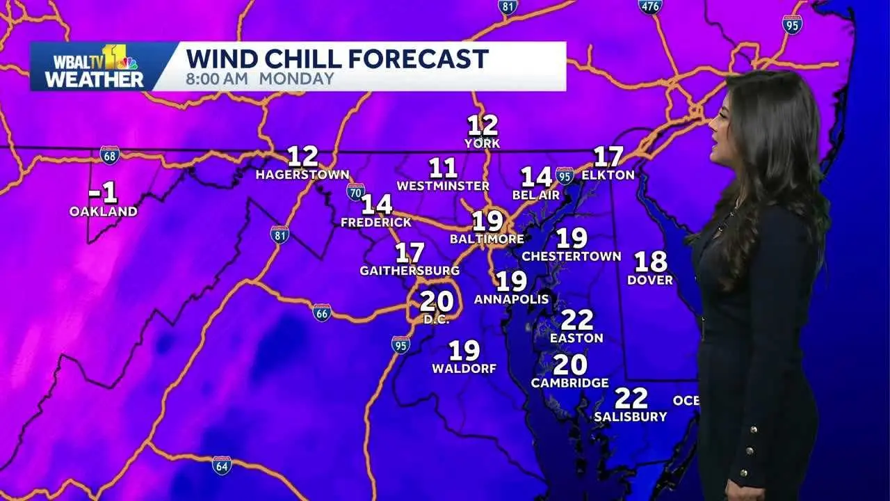 Unseasonably cold air returns through midweek in Baltimore | WBAL ...