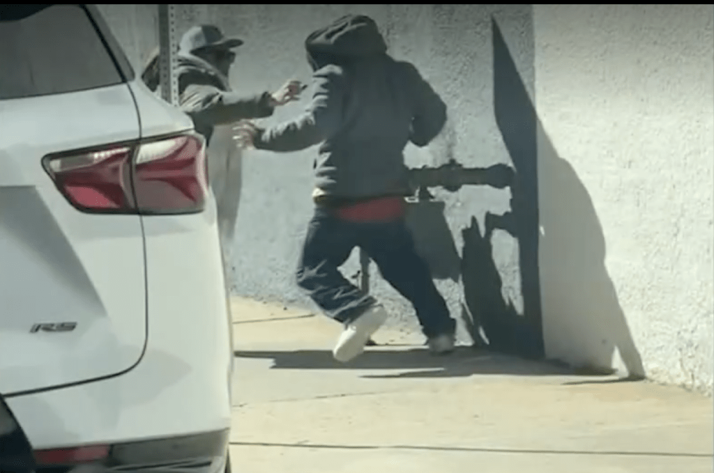 'My first instinct was to tackle him': Former football player stops man ...