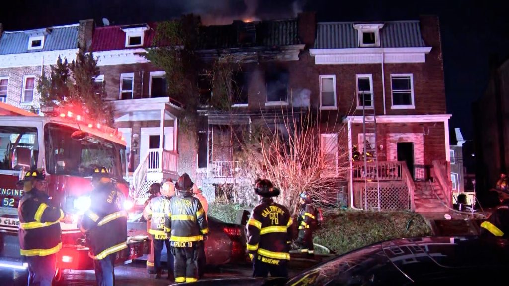 2-alarm fire damages vacant rowhome in West Baltimore | WBAL Baltimore News