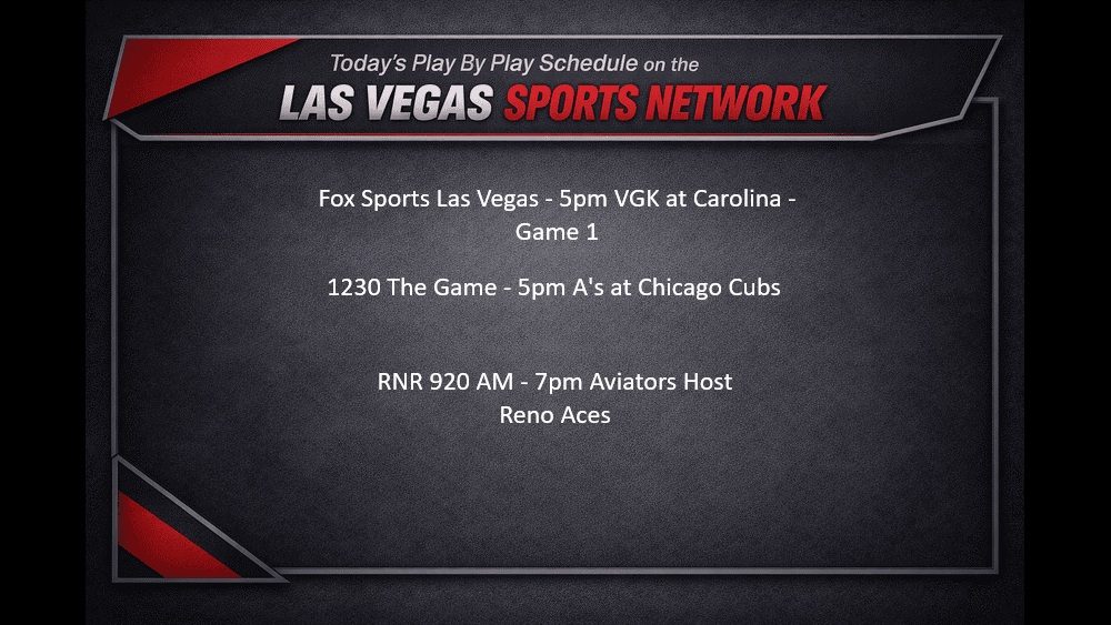 Today's Play by Play on LV Sports Network | KKGK, KLAV, KWWN, KRLV ...