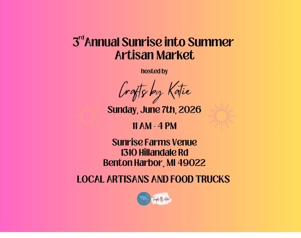 'Sunrise Into Summer' 3rd Annual Artisan Market Sunday, June 7th at ...