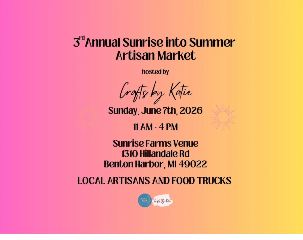 'Sunrise Into Summer' 3rd Annual Artisan Market Sunday, June 7th at ...