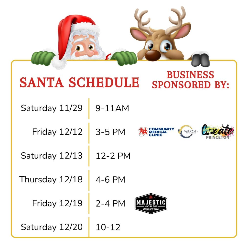 Caldwell Chamber Santa Schedule – WPKY