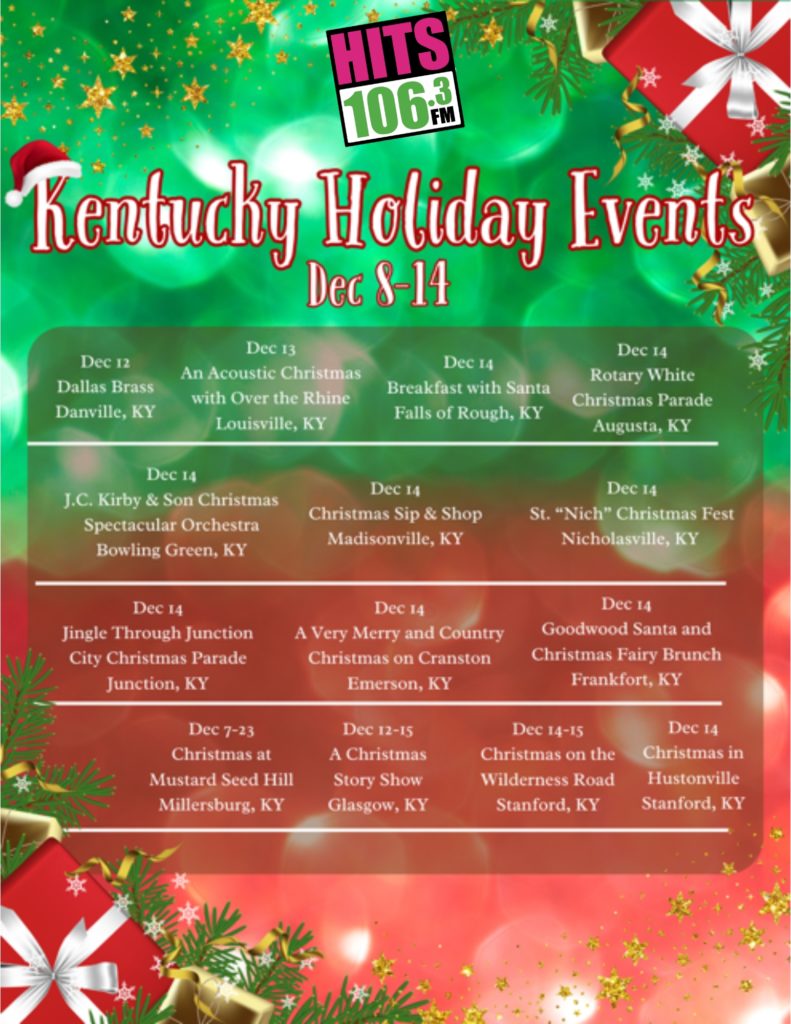 Kentucky Holiday Events | WCDA - HITS 106