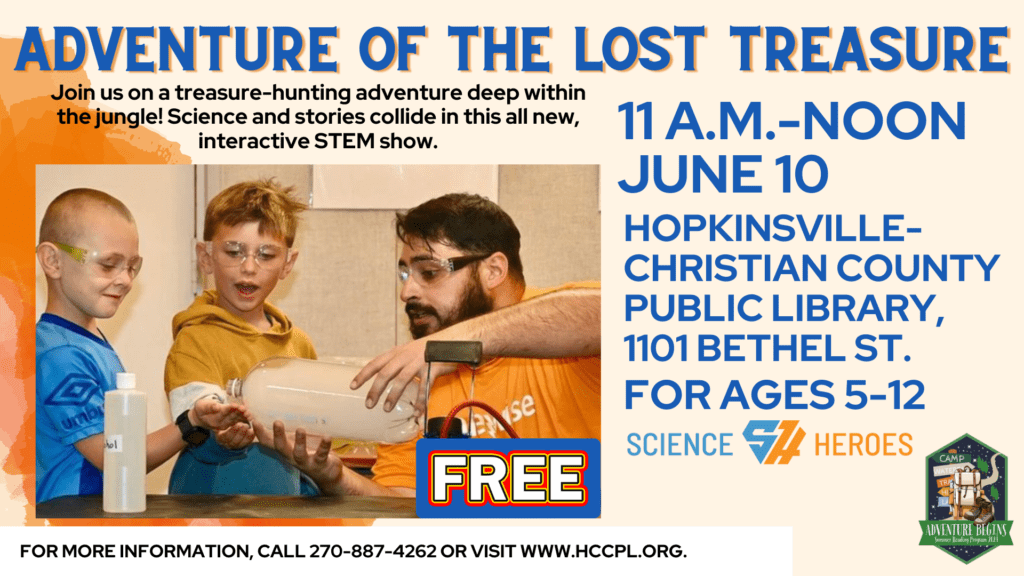 HCCPL-Science Heroes presents “Adventures of the Lost Treasure” – WHVO
