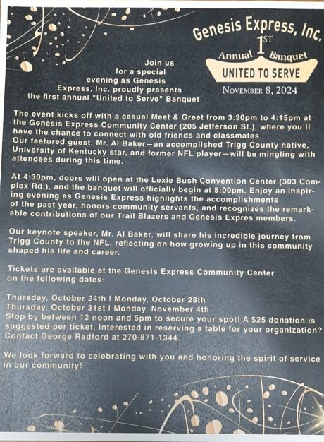 Genesis Express- “United to Serve” Banquet- Tickets – WHVO