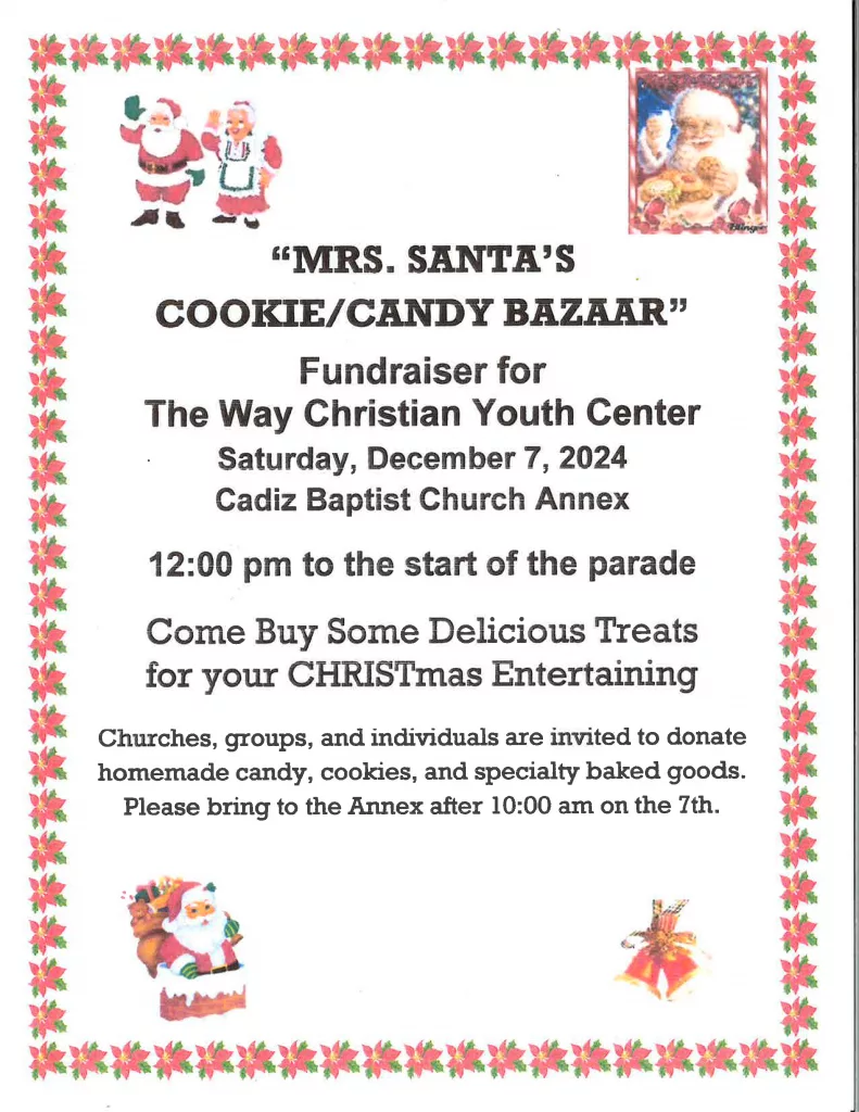 Mrs. Santa Cookie and Candy Bazaar – WHVO