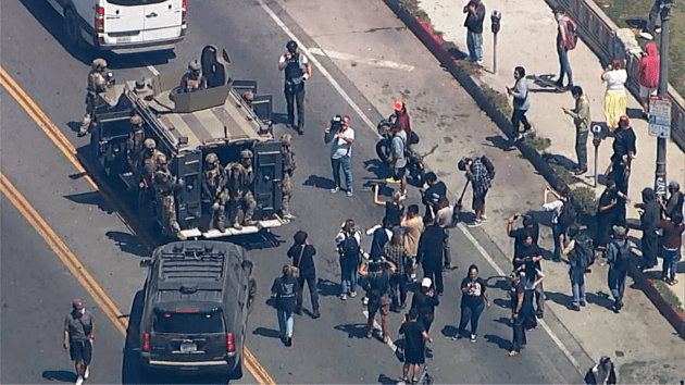 US troops on the ground in LA immigration enforcement operation, DOD ...