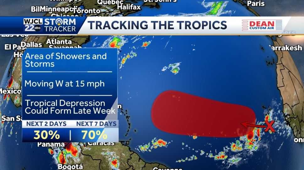 Tropical depression likely to form by the end of the week in the ...