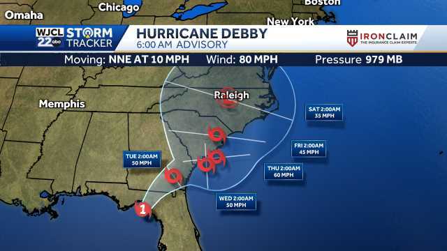Tracking Hurricane Debby: Spaghetti models, timing and more | Bob 106.9 ...