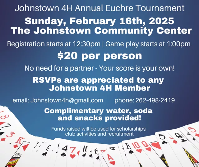 Johnstown 4-H Annual Euchre Tournament – WJVL