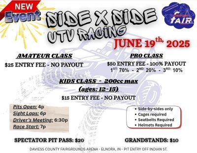 Daviess County Fair Adds Side-by-Side UTV Race to This Year's Lineup ...