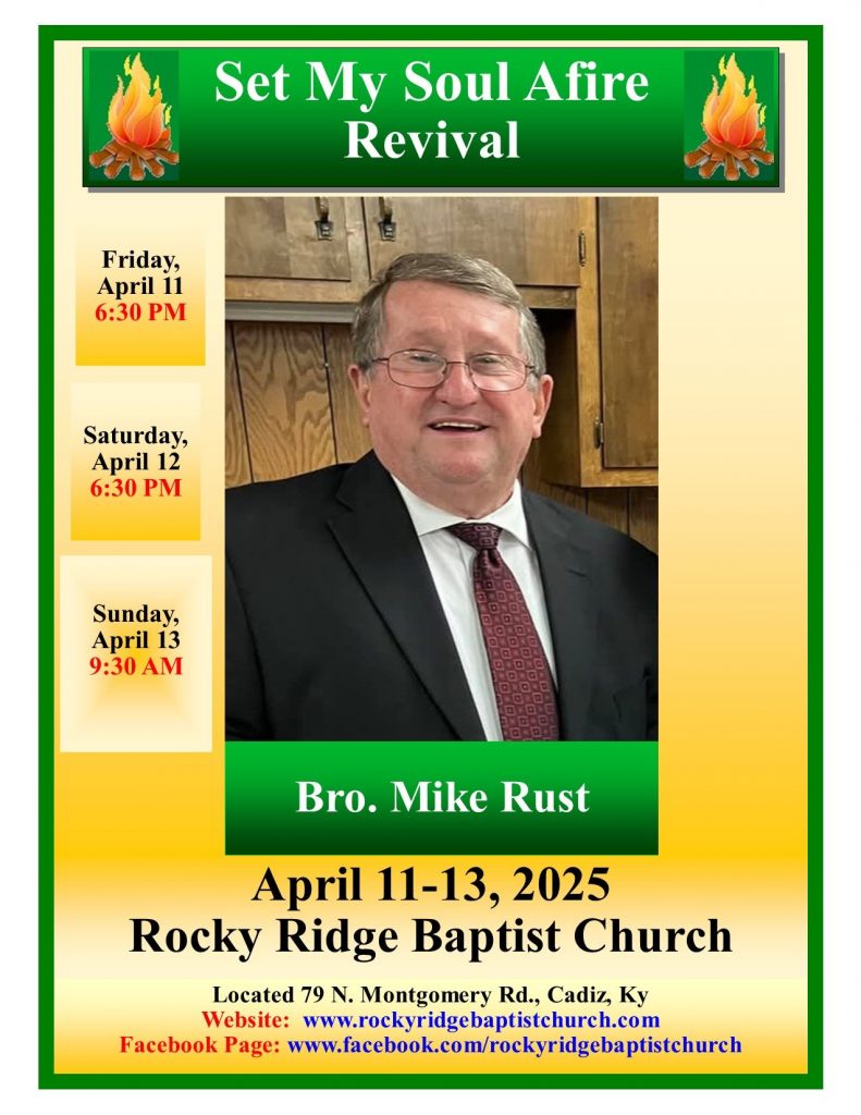 Revival at Rocky Ridge Baptist Church – WKDZ