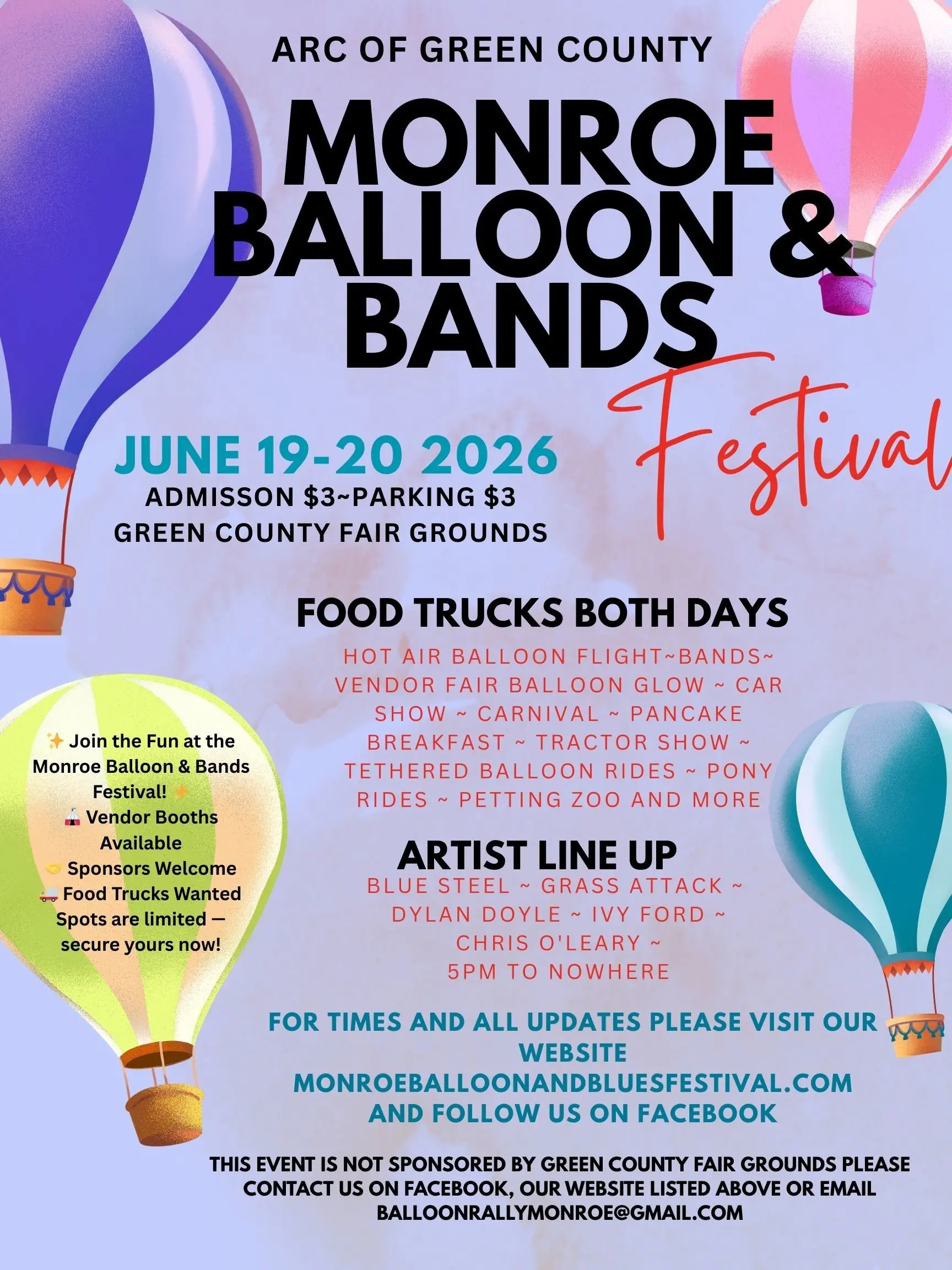 All events for Monroe Balloon and Bands Festival – Big Radio
