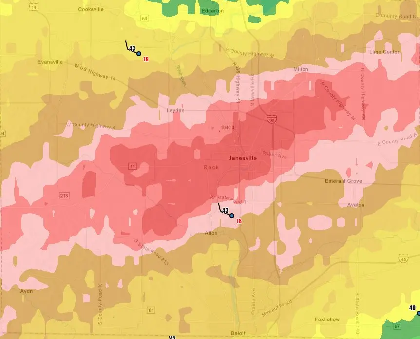 City of Janesville, Rock County go multiple rounds with severe weather ...