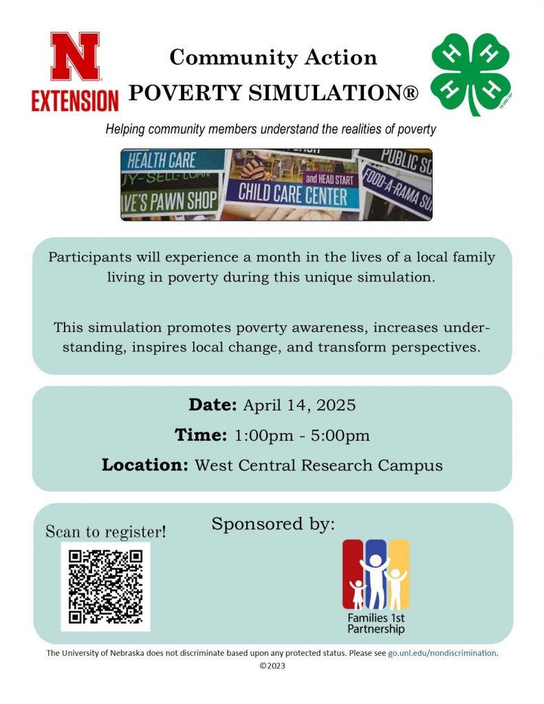 Families 1st Partnership and UNL Extension to Host Poverty Simulation ...