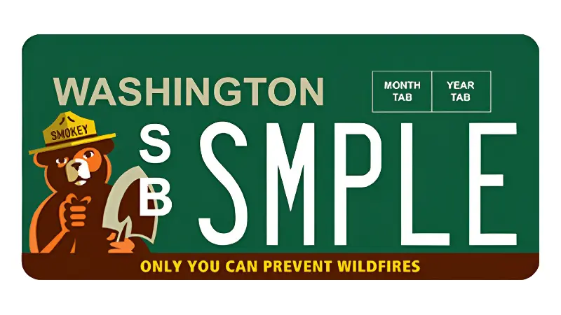 Washington Introduces Smokey Bear Specialty License Plate | Dailyfly News
