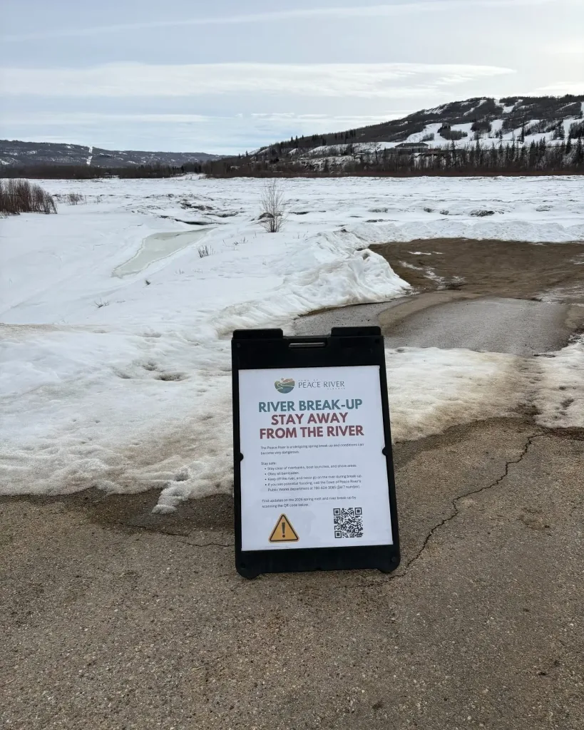 Peace River Public Urged to Stay Off River Ice | KIX FM 106